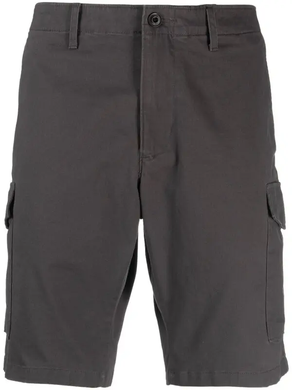Tommy Hilfiger Harlem Logo-embroidered Cargo Shorts - Grey