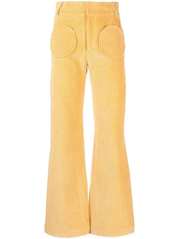 DESTREE Yoshitomo Corduroy Trousers - Yellow