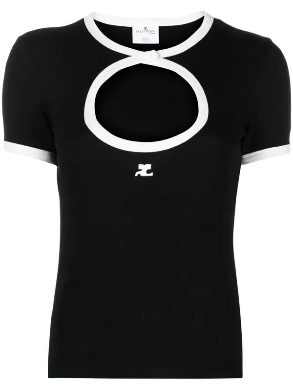 COURREGES Cut-out Cotton Top