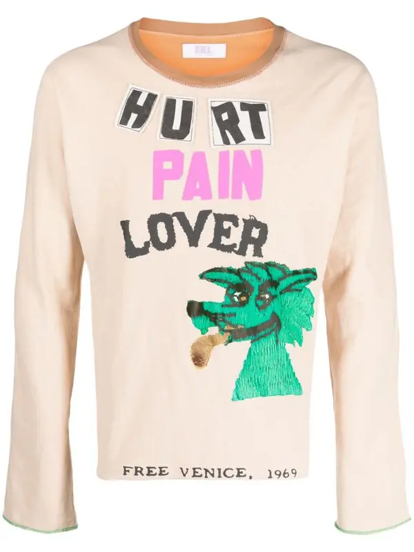 ERL Slogan-print Long-sleeve T-shirt