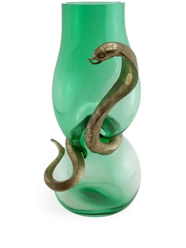 VANESSA MITRANI Cobra Glass Vase - Green