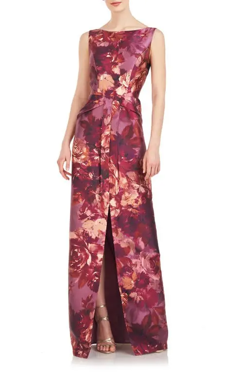 KAY UNGER Marlowe Column Gown