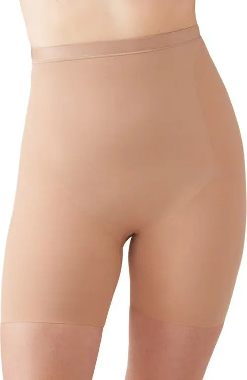 Wacoal Shape Revelation™ Straight High Waist Thigh Shaping Shorts - Praline