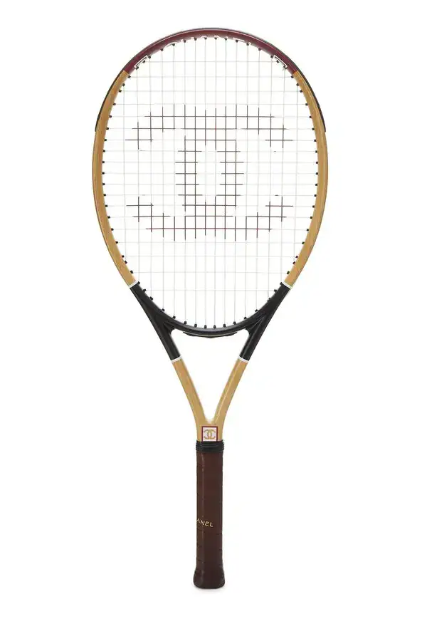 Chanel Tan Carbon Fiber Sportline Tennis Racket & Cover - Black ...