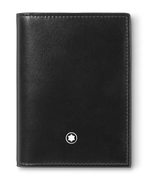 MONTBLANC Meisterstuck 4cc Leather Card Holder - Black