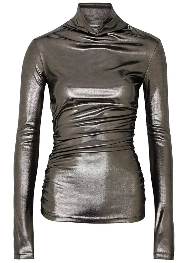 Blumarine Metallic Jersey Top