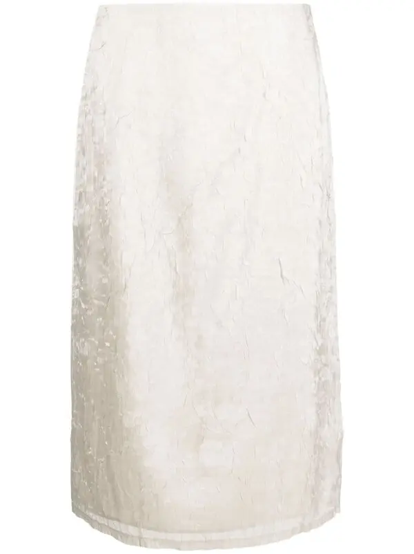 Filippa K Crushed-velvet Midi Skirt