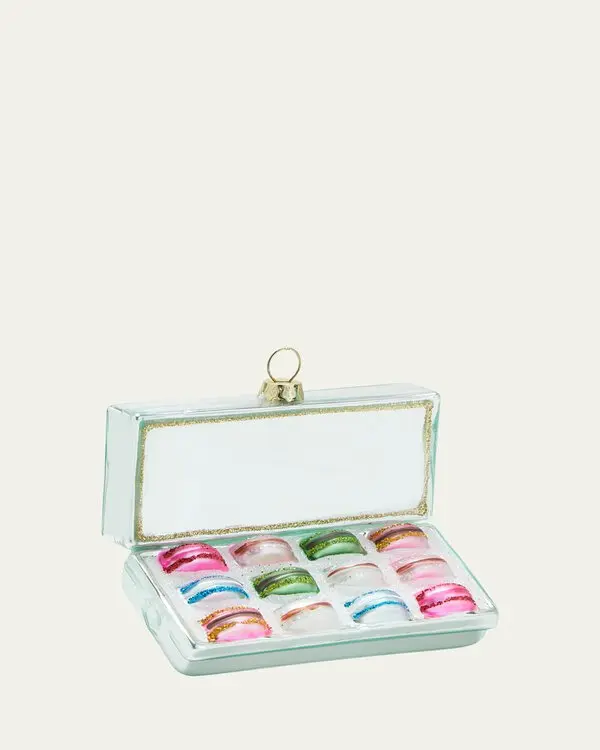 CODY FOSTER & CO Box Of Macarons Christmas Ornament