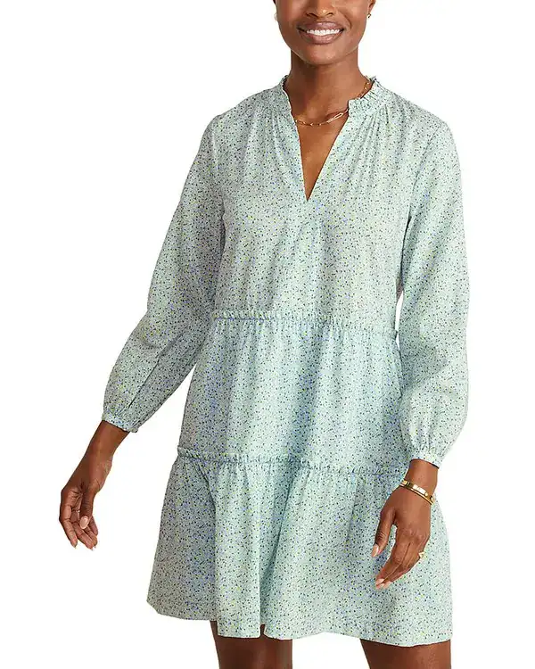 vineyard vines green dress NWT Vineyard Vines Jolly Plaid Greenwich Flutter Sleeve Shift Dress - main image 0