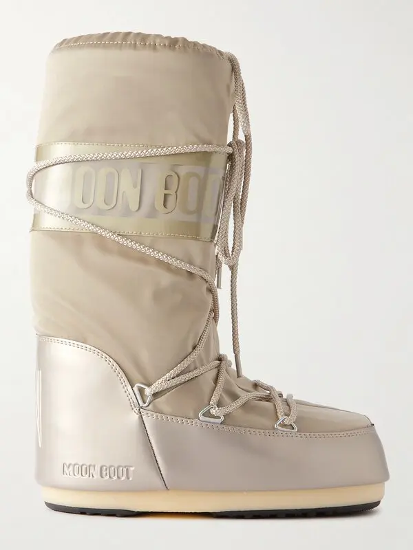 Moon Boot Icon Glance Snow Boots - Silver