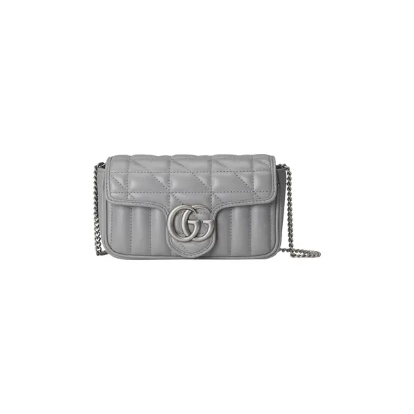 Gucci Gg Marmont Super Mini Bag - Grey