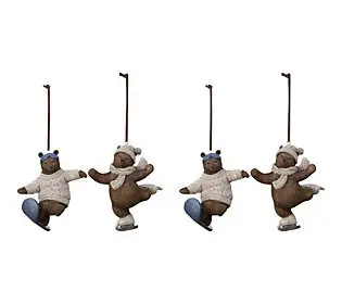 MELROSE Skate And Snowboard Bear Ornament