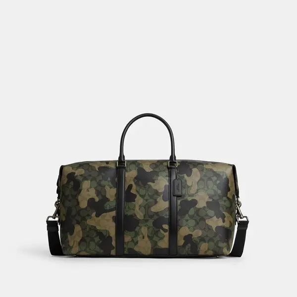 Buy COACH OUTLET Trekker 52 In Signature Canvas With Camo Print - Green ...