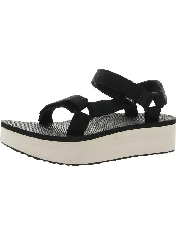 Buy Teva Flatform Textured Ankle Strap Platform Sandals - Multi At 18% ...