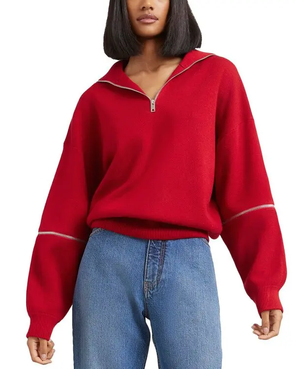 Buy Modern Citizen Zoiya Woolblend Sweater - Red At 49% Off | Editorialist
