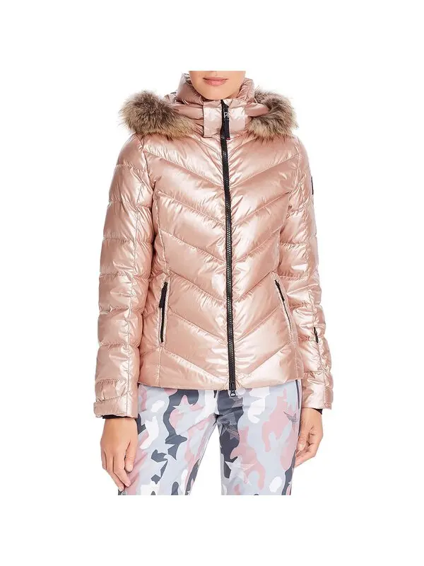 Buy Bogner Sassy 2 Down Fur Hood Puffer Jacket - Pink At 51% Off ...