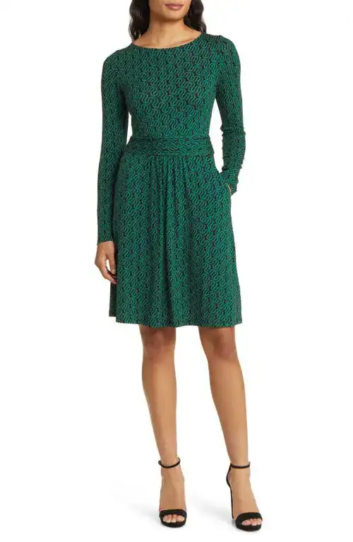 boden marina jersey dress Boden Women's Eve Jersey Midi Dress in Blue main image 1