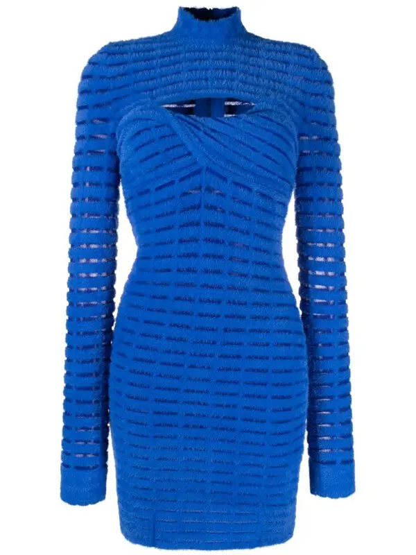 GENNY Cut-out Mini Dress - Blue