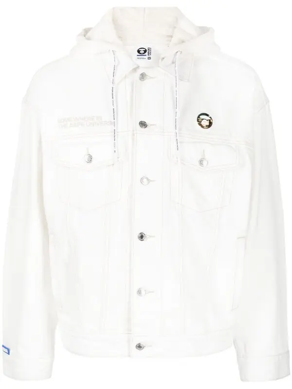 AAPE BY *A BATHING APE® Logo-patch Denim Jacket