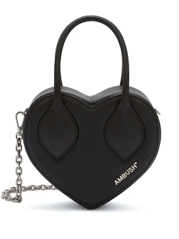AMBUSH Heart-shaped Shoulder Bag - Black