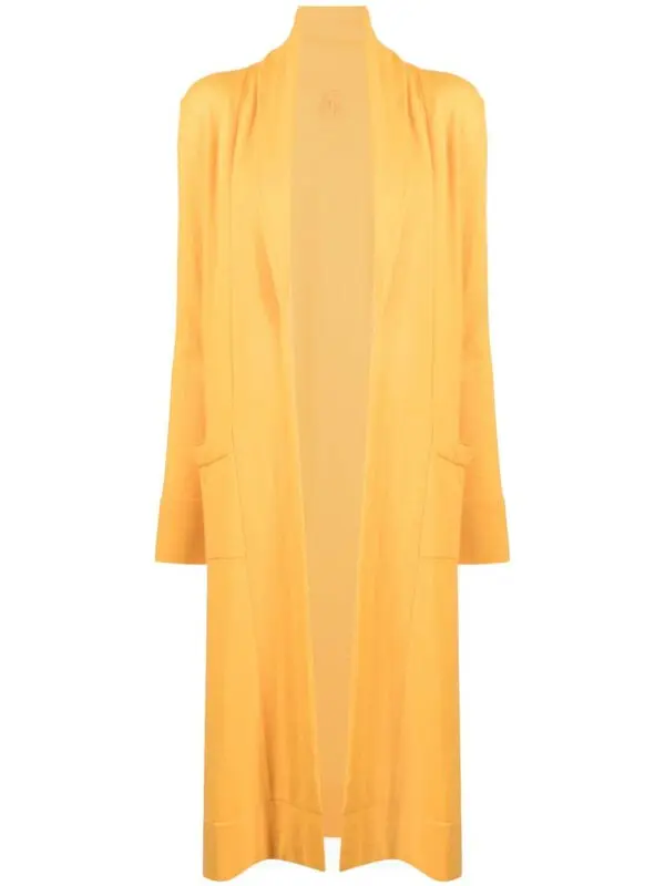TEDDY CASHMERE Venezia Open-front Cardigan - Orange
