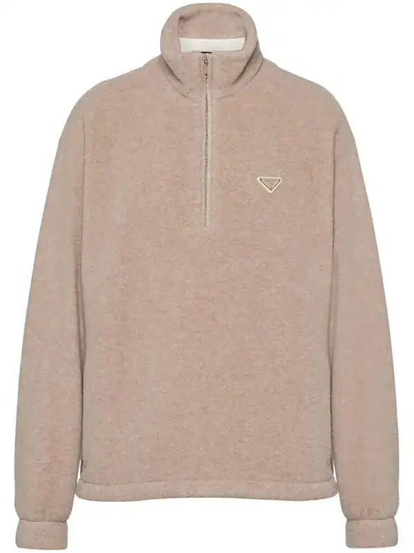 Prada Zip-Up Cashmere Jacket - Neutrals | Editorialist
