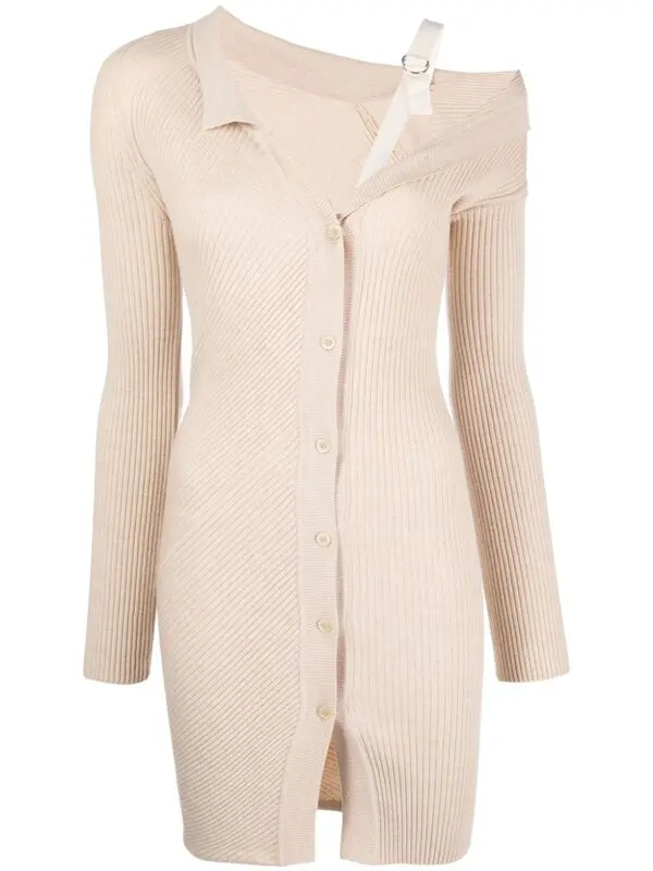 Jacquemus La Robe Maille Colin Dress - Neutrals