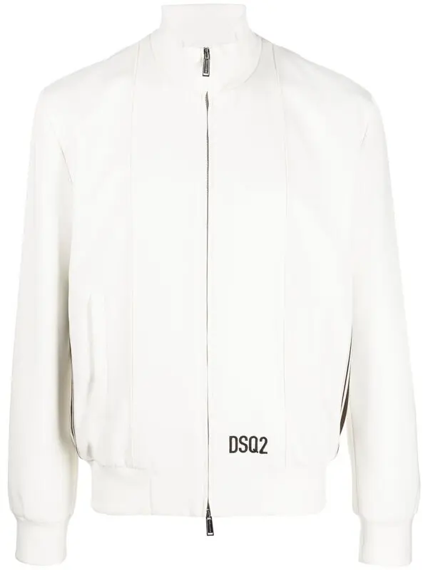 Dsquared2 Stripe-trim Bomber Jacket