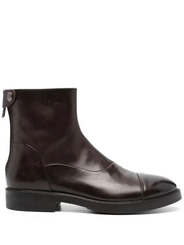 ALBERTO FASCIANI Gabriel Leather Ankle Boots