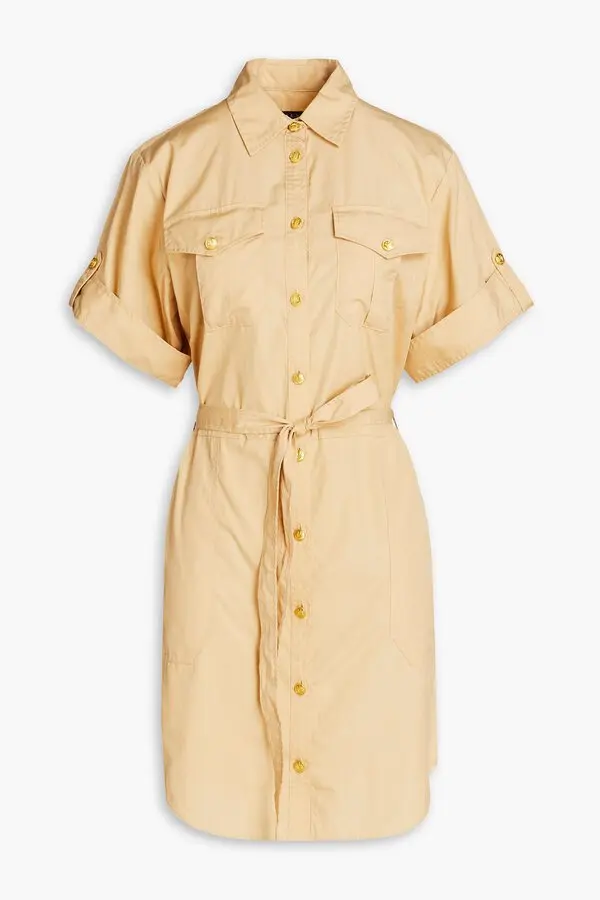Rag & Bone Roxanne Cotton Mini Shirt Dress - Sand