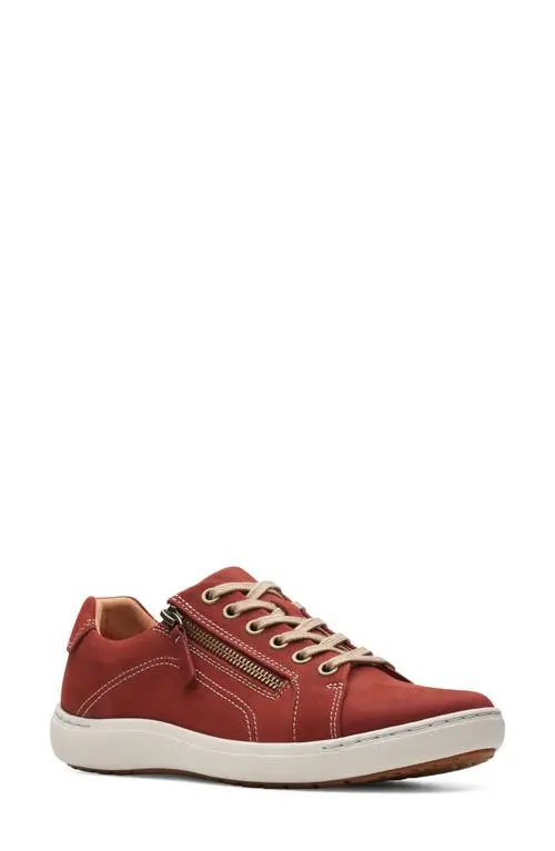 Clarks Clarks Nalle Lace-up Sneaker - Chestnut Nubuck | Editorialist