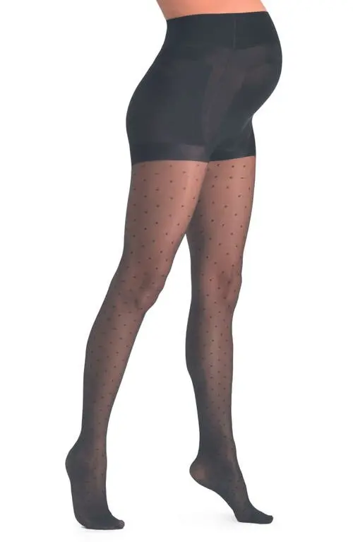 CACHE COEUR Plumetis 30 Denier Maternity Tights