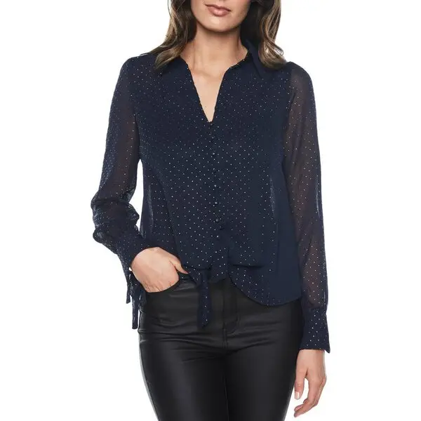 Bardot Dot Pattern Top