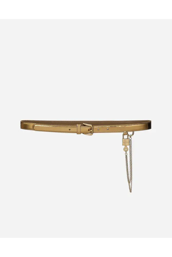 Dolce & Gabbana Belt With Chain Gold Editorialist