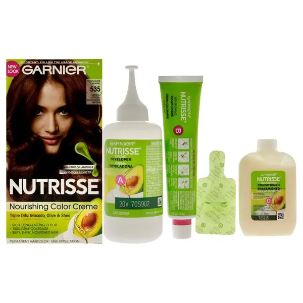 Garnier Nutrisse Nourishing Color Creme # 535 Medium Golden Mahogany ...