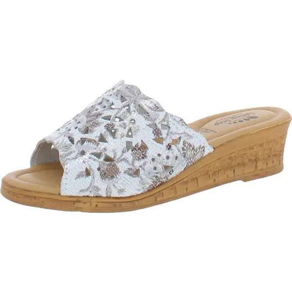 Buy SPRING STEP SHOES Estella Leather Wedges Slide Sandals - Multi At ...