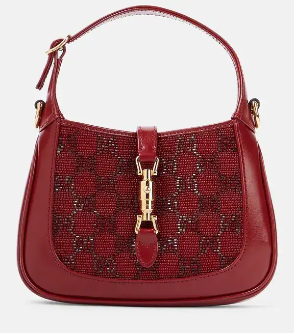 Hobo Bag Gucci Bag Cherry Gucci Jackie 1961 Mini Shoulder Bag Red