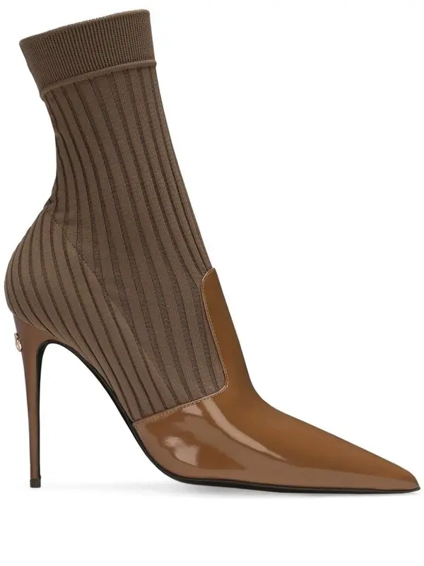 Dolce & Gabbana 105mm Pointed-toe Ankle Boots