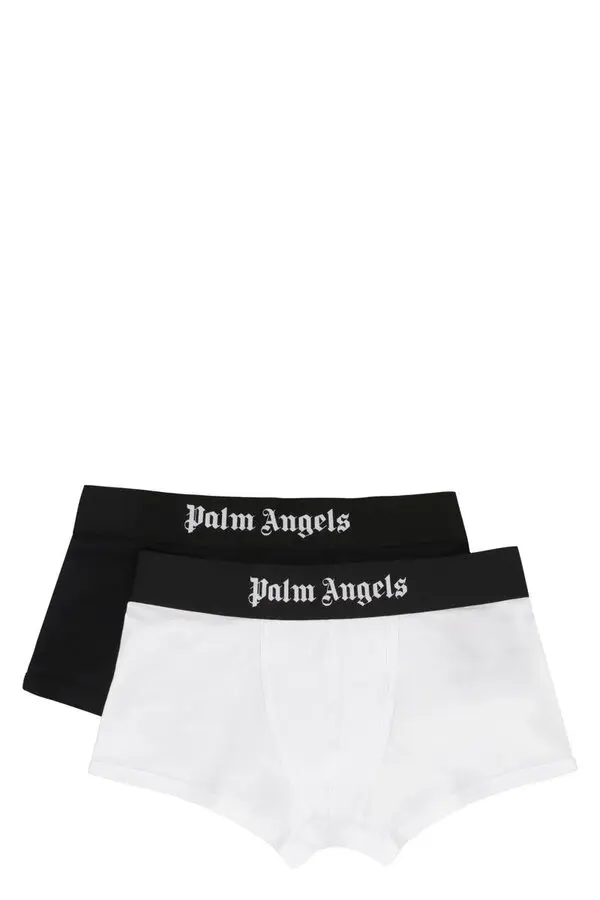 Palm Angels Set Of Two Cotton Boxers - Multicolor