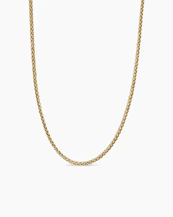 David Yurman Wheat Chain Necklace In 18k Yellow Gold, 2.5mm - All 18k ...