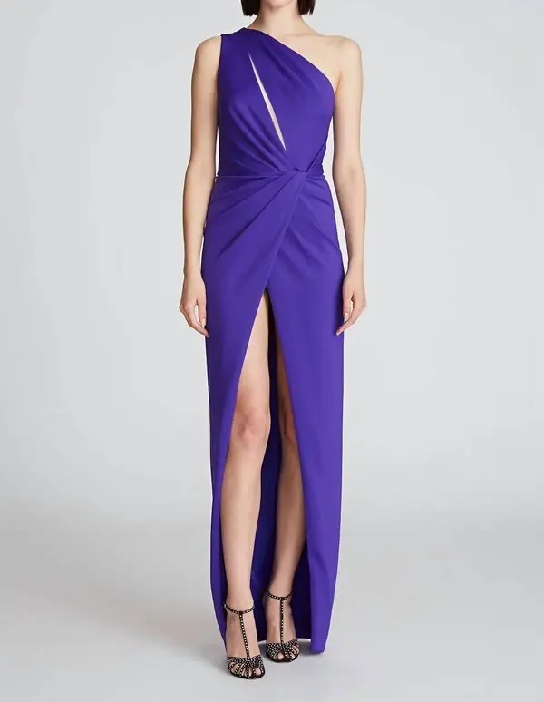Buy Halston Celeste Gown - Purple At 36% Off | Editorialist