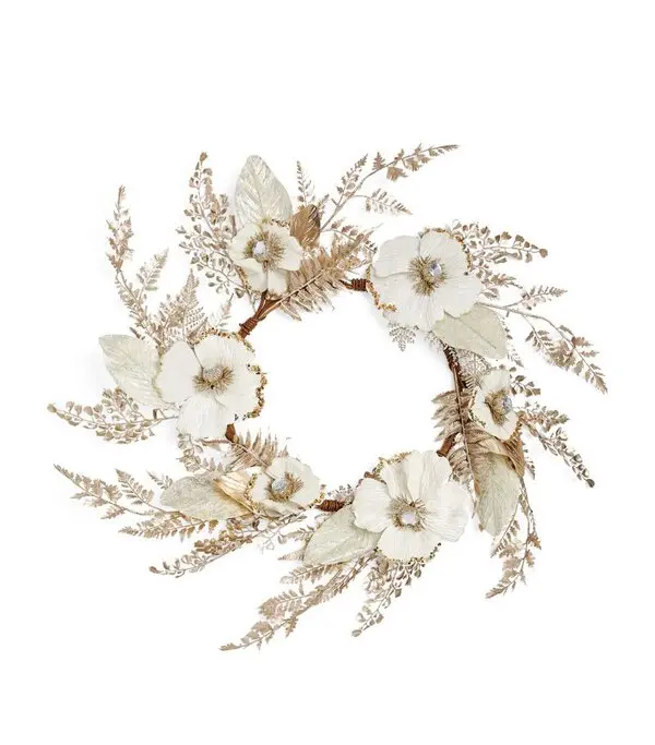 GISELA GRAHAM Magnolia And Fern Wreath - Multi | Editorialist