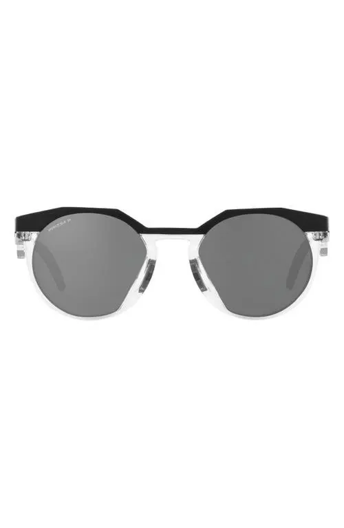 Oakley Hstn 52mm Prizm™ Polarized Round Sunglasses - Black