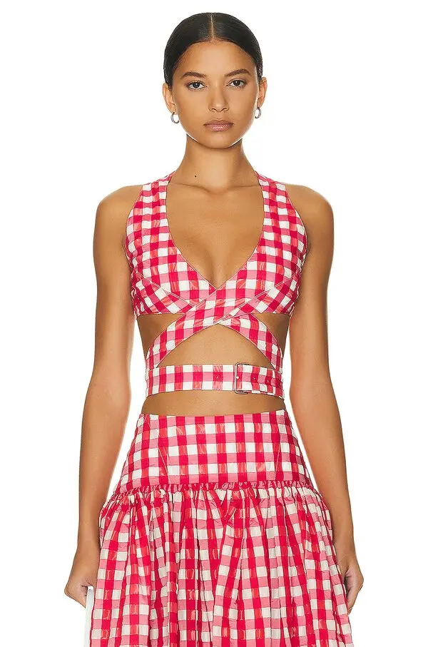 Alaïa Bra Top In Red