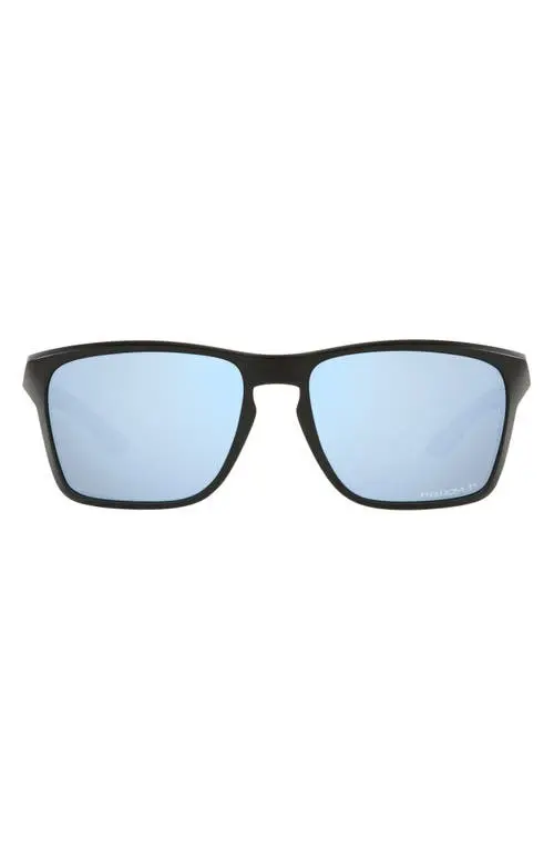 Oakley Sylas 60mm Prizm™ Polarized Rectangular Sunglasses - Matte Black