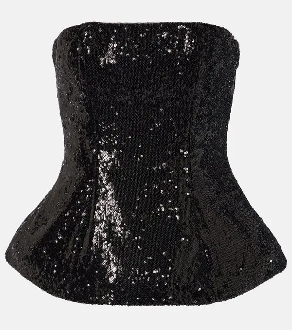 Giuseppe Di Morabito Sequined Bustier Top