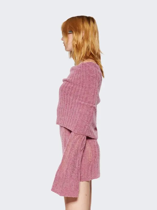 Jean Paul Gaultier X Knwls Long Sleeve Mini Knit Dress In Lilac - 30% Off |  Editorialist