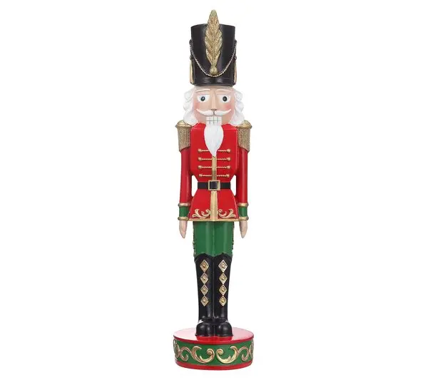 HAUTE DECOR Red And Green 12.75' Christmas Nutc Racker