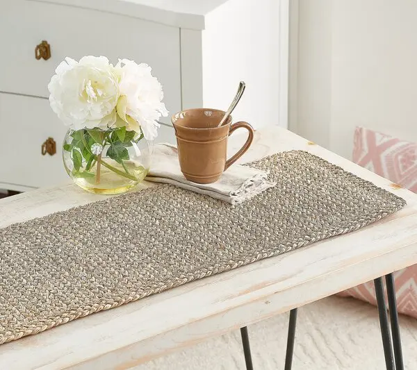 VALERIE PARR HILL As Is 12' X 40' Seagrass Table Runner Valerie