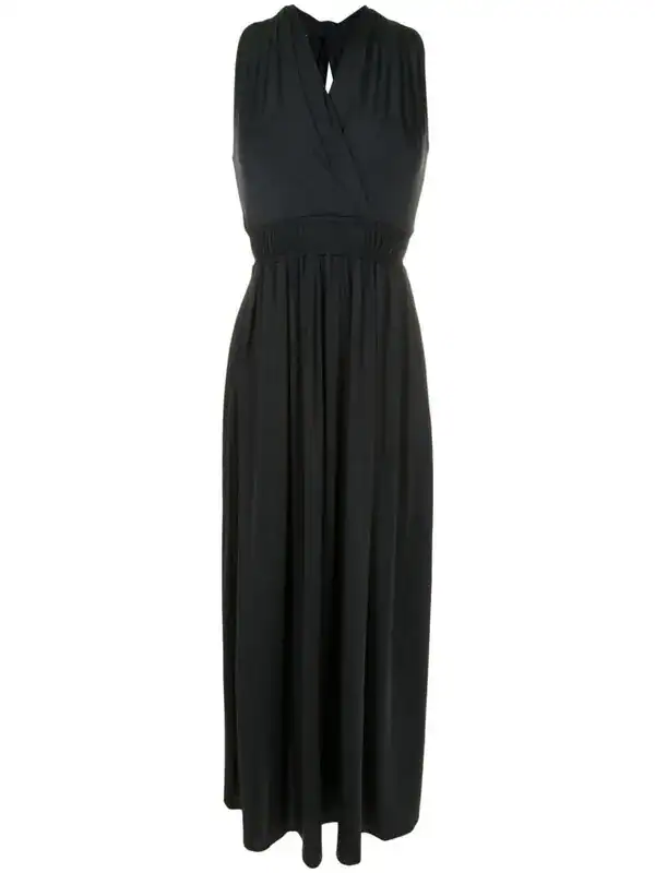 polka dot dress black Black Polka Dot Maxi Dress - All Dresses